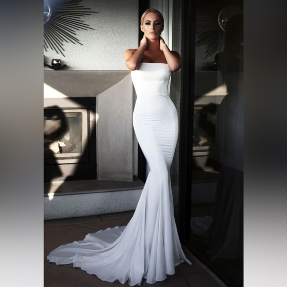 Abyss By Abby | Dresses | Abyss By Abby Evening Gown Wedding Dress ...